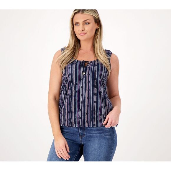 Candace Cameron Bure | Tops | Candace Cameron Bure Summer Shine Woven ...